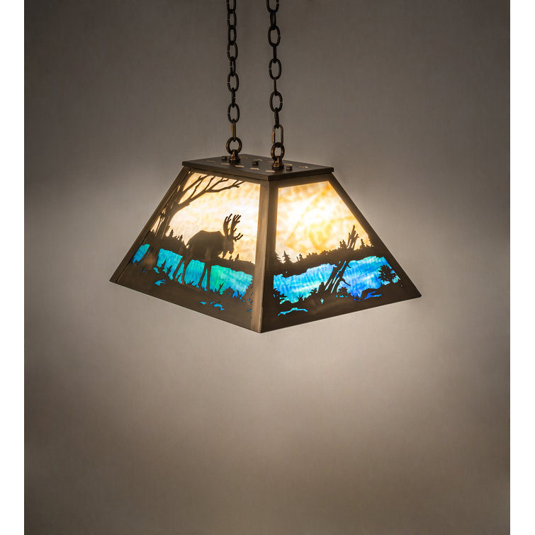 Loon Peak® Masonville 3 - Light Antique Copper Pool Table Lights ...