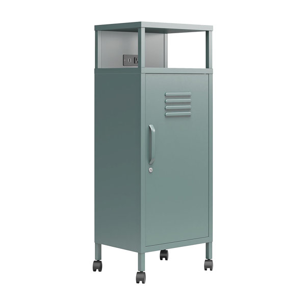 Novogratz Cache Metal Locker-Style Mobile Storage Cart & Reviews | Wayfair