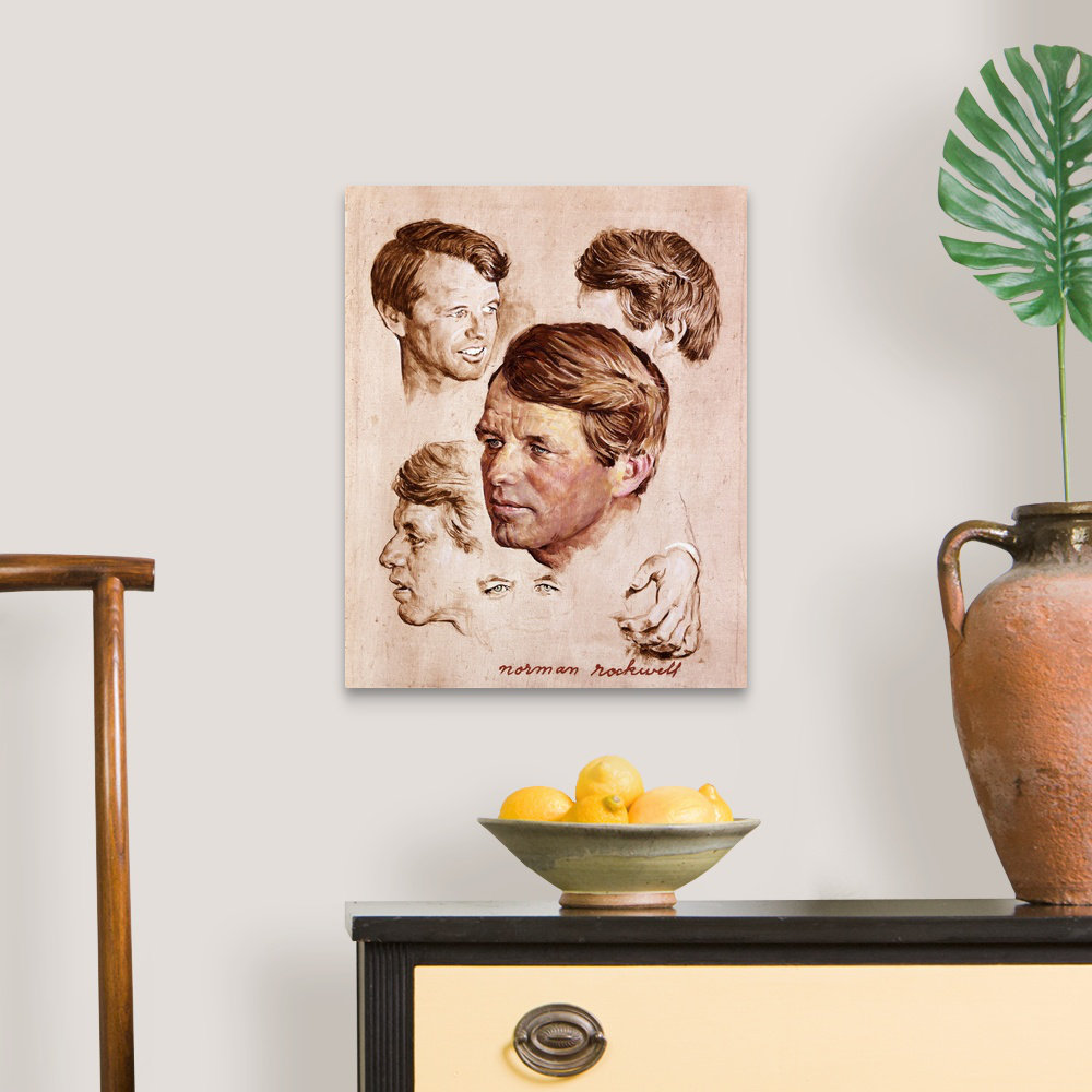 Red Barrel Studio® Norman Rockwell " Portrait Of Robert F. Kennedy " by ...