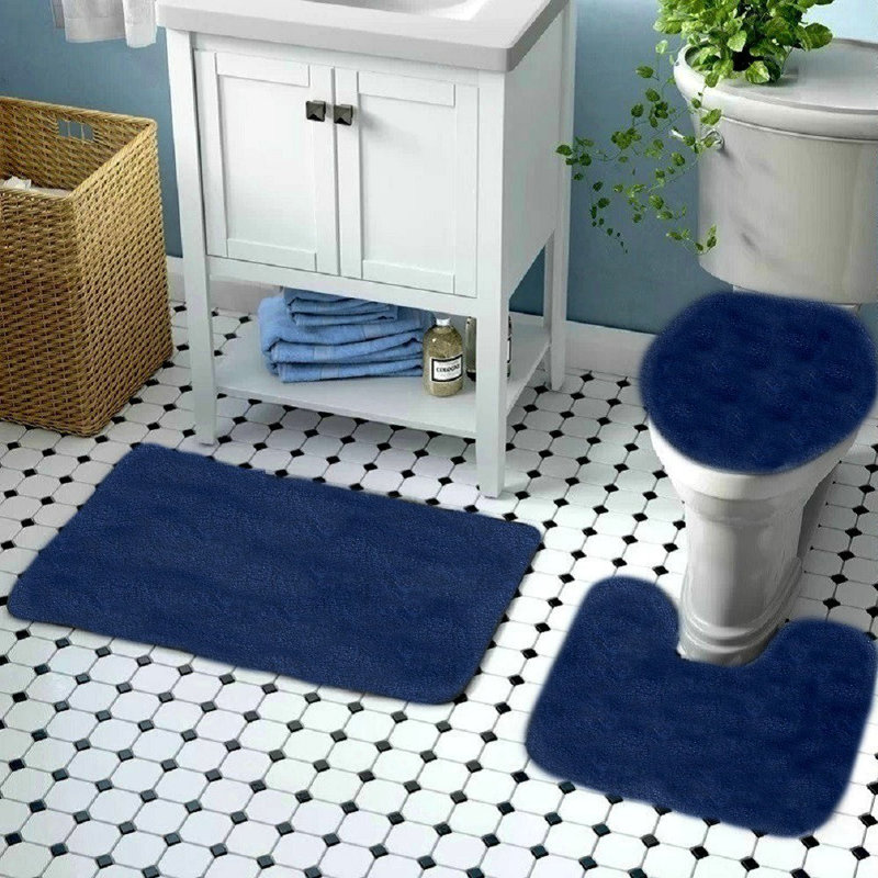 Symple Stuff Shawnna 3 Piece Bath Rug Set & Reviews | Wayfair