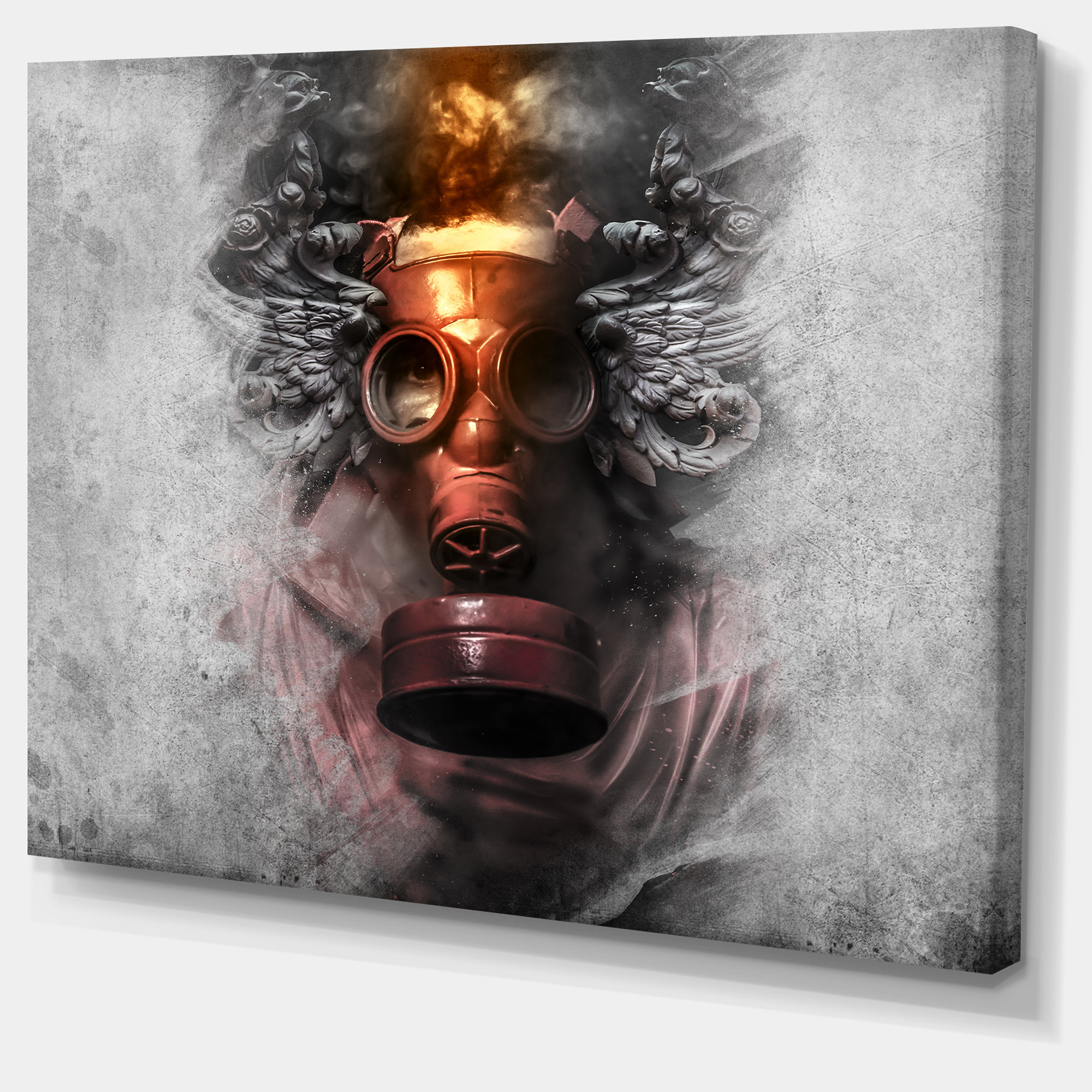 East Urban Home Toxic Man in Mask - Wrapped Canvas Graphic Art Print ...