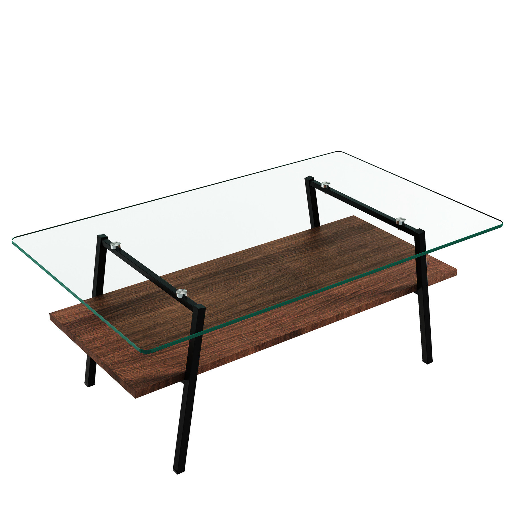 Ivy Bronx Cool Tempered Glass Table Of 3, Coffee And End Tables With ...