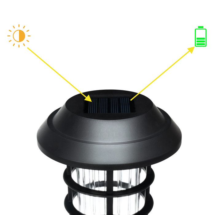 gigalumi Black Low Voltage Solar Powered Integrated LED Pathway Light ...