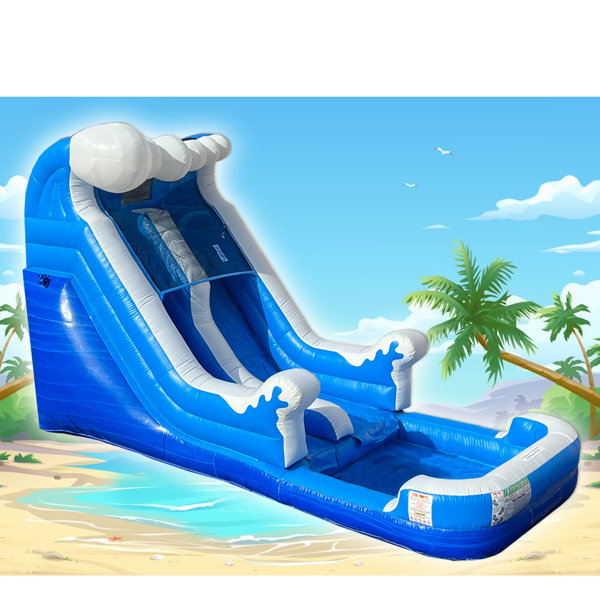 Jingo Jump Inflatable Slide with Water Slide and Air Blower | Wayfair
