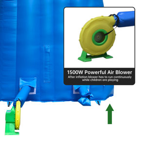 GOOSH 16' x 25' White Concise Commercial Grade Water Slide with Splash ...