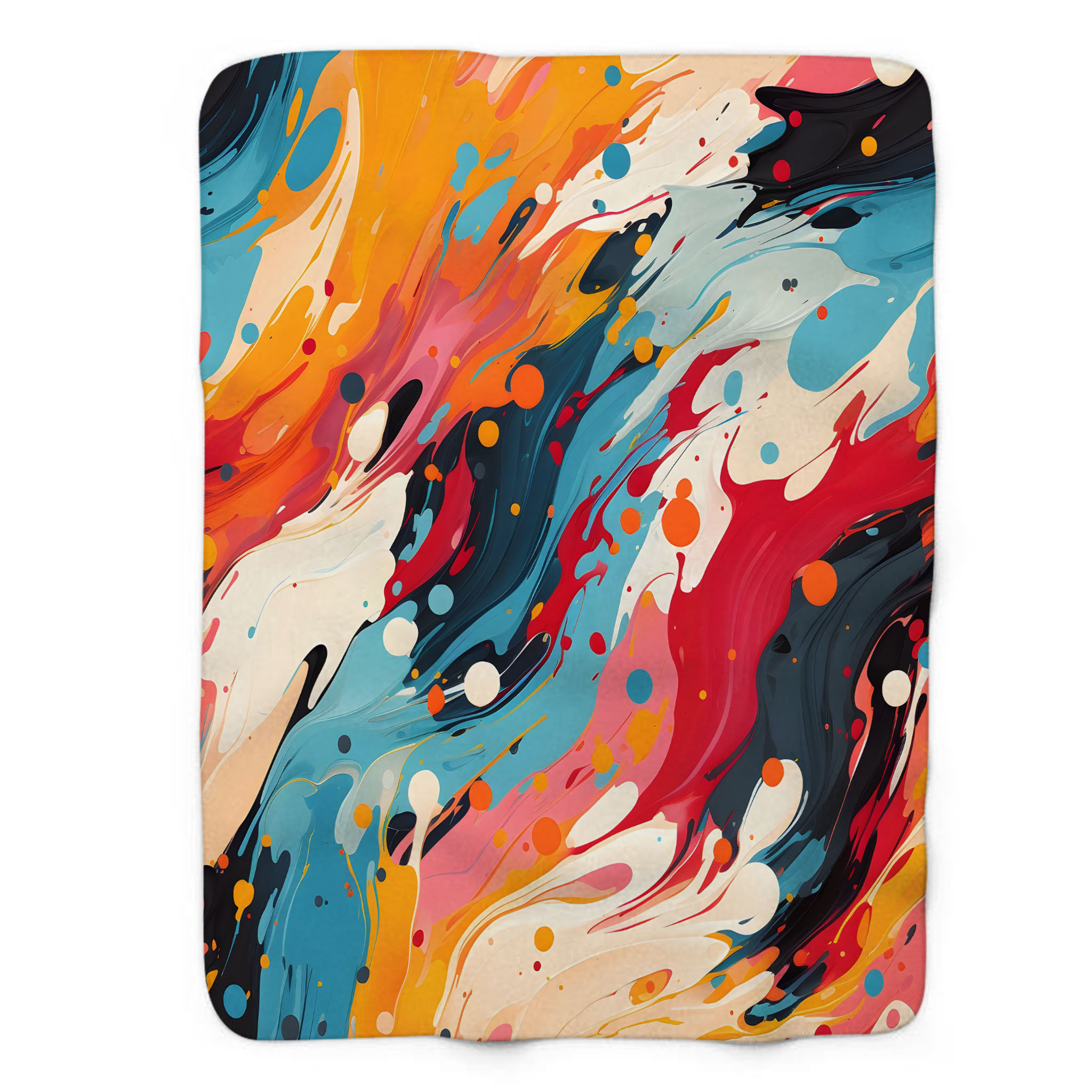 MentionedYou Color Swipes - 1 Piece Premium Blanket | Wayfair