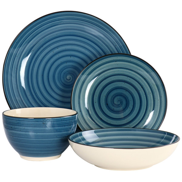 Latitude Run® Stoneware Dinnerware Set - Service for 6 & Reviews | Wayfair