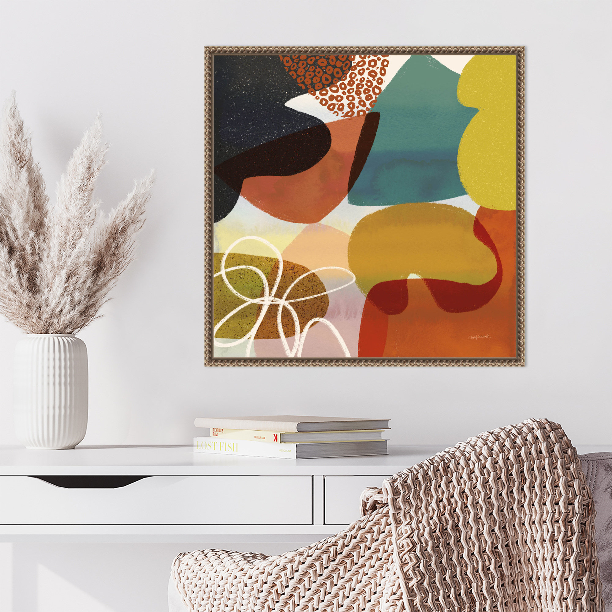 George Oliver Variety VI by Cheryl Warrick Framed Canvas Wall Art Print ...