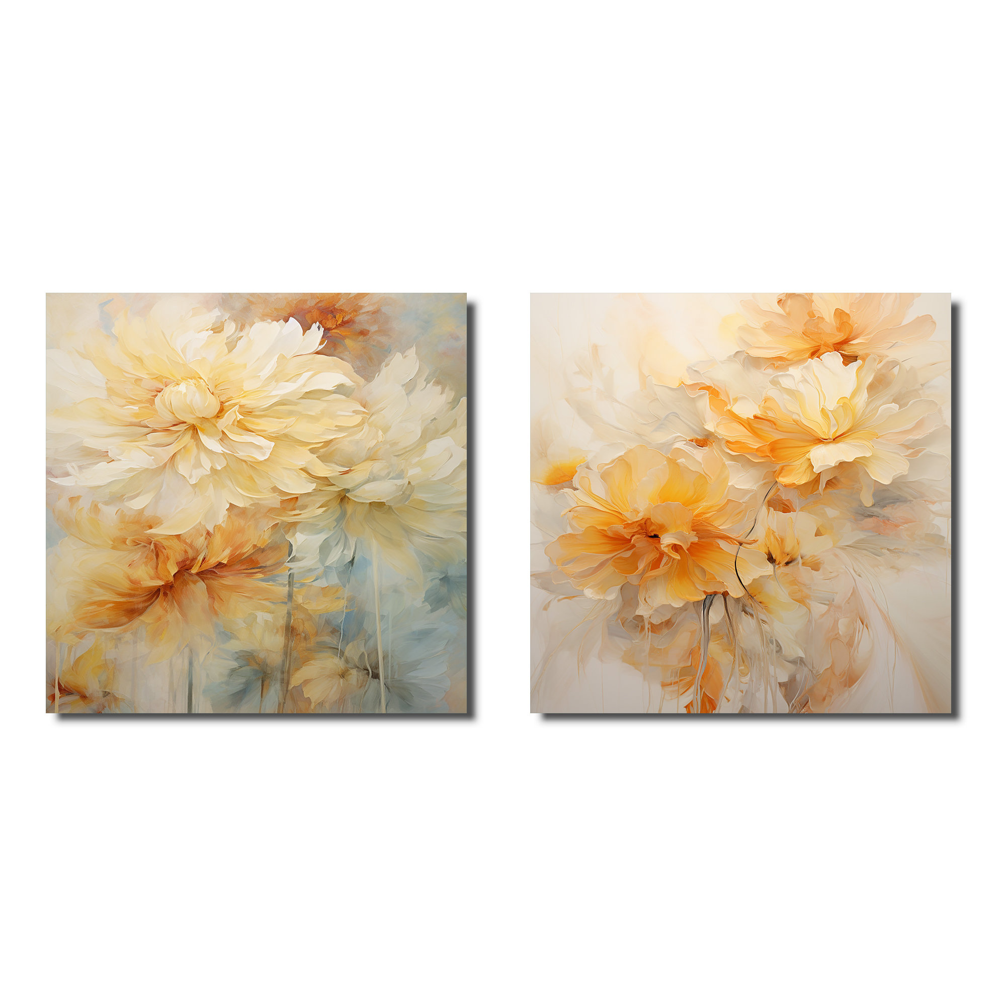 Red Barrel Studio® Peach Marigold Elegance Bouquet Still Life III ...