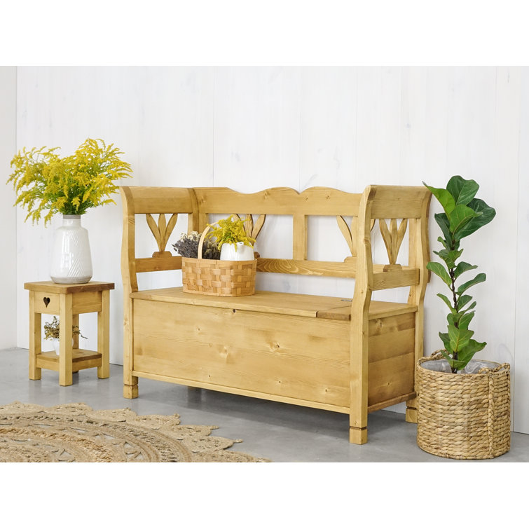 Union Rustic Dambrosio Wood Storage Bench | Wayfair.co.uk