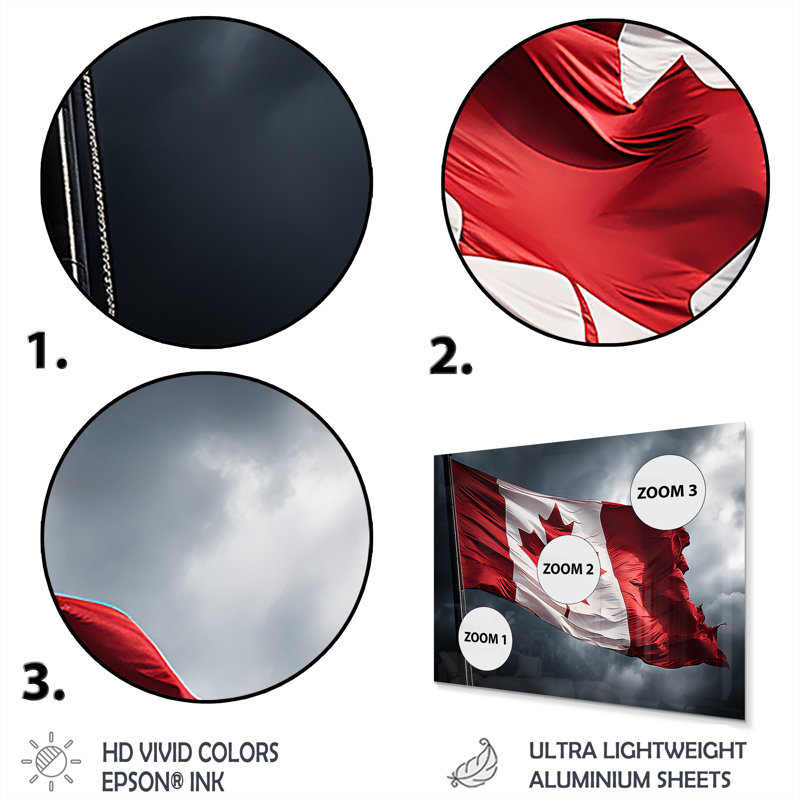 Design Art Canada Canadian Pride II - Canada Metal Wall Art Set | Wayfair