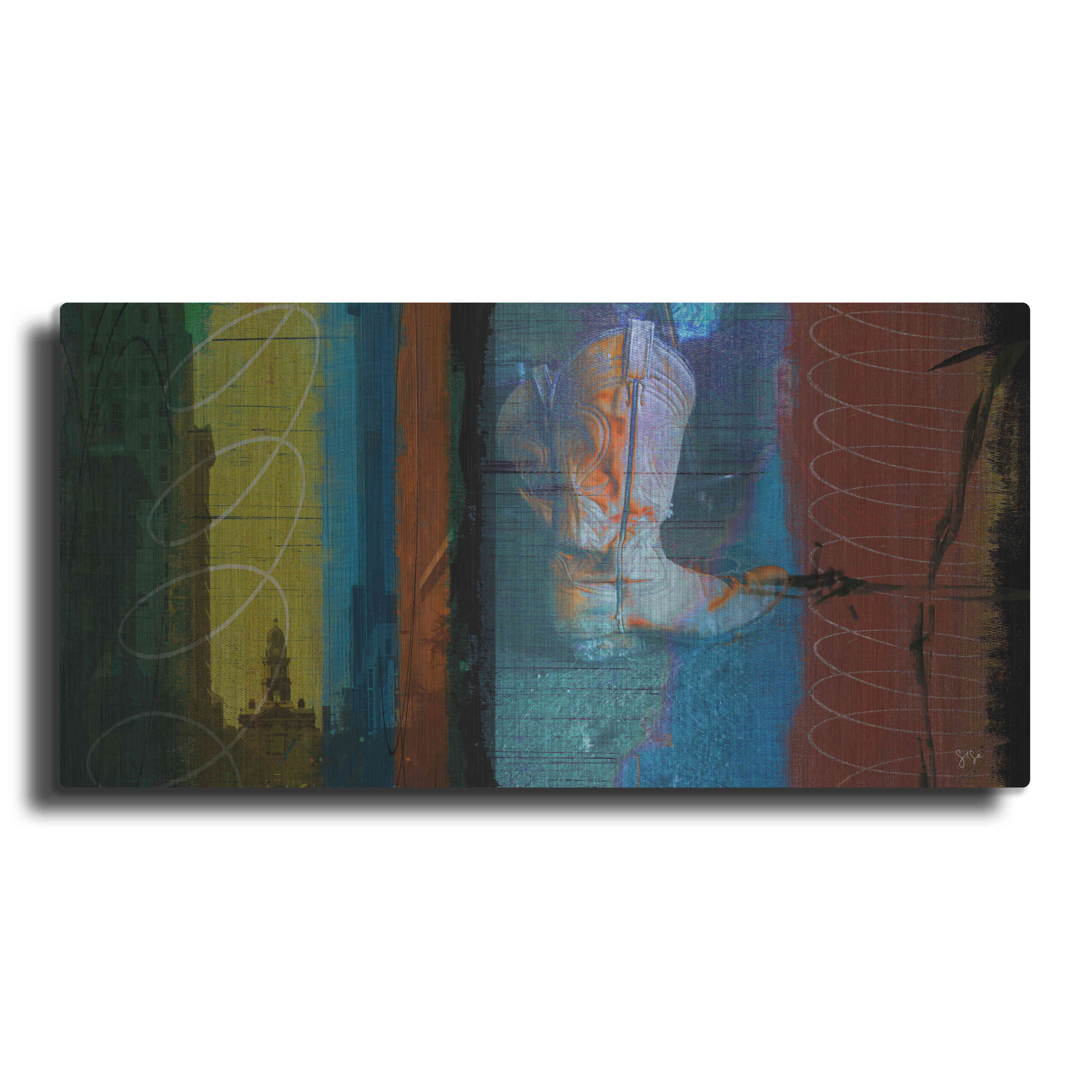 Red Barrel Studio 'Boot Collage' By Sisa Jasper Metal Wall Art ...