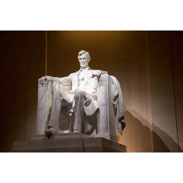 17 Stories Statue Of Abraham Lincoln by Ymn - Wrapped Canvas Print ...