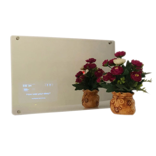 Latitude Run® Versatile Smart Mirror Magic Mirror with Clock Weather ...