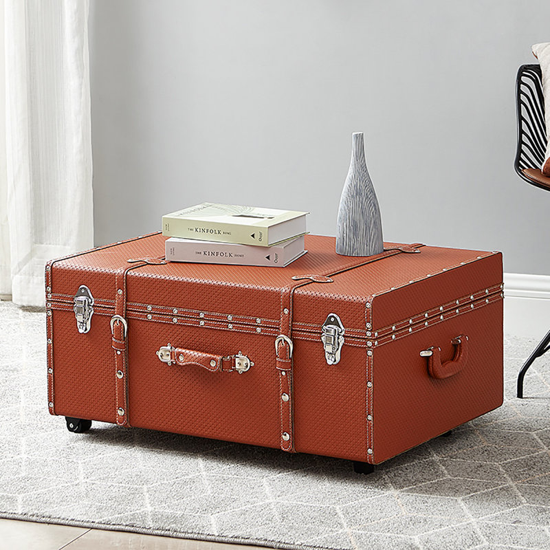 DormCo Accent Trunk in , Tan/Brown | Wayfair