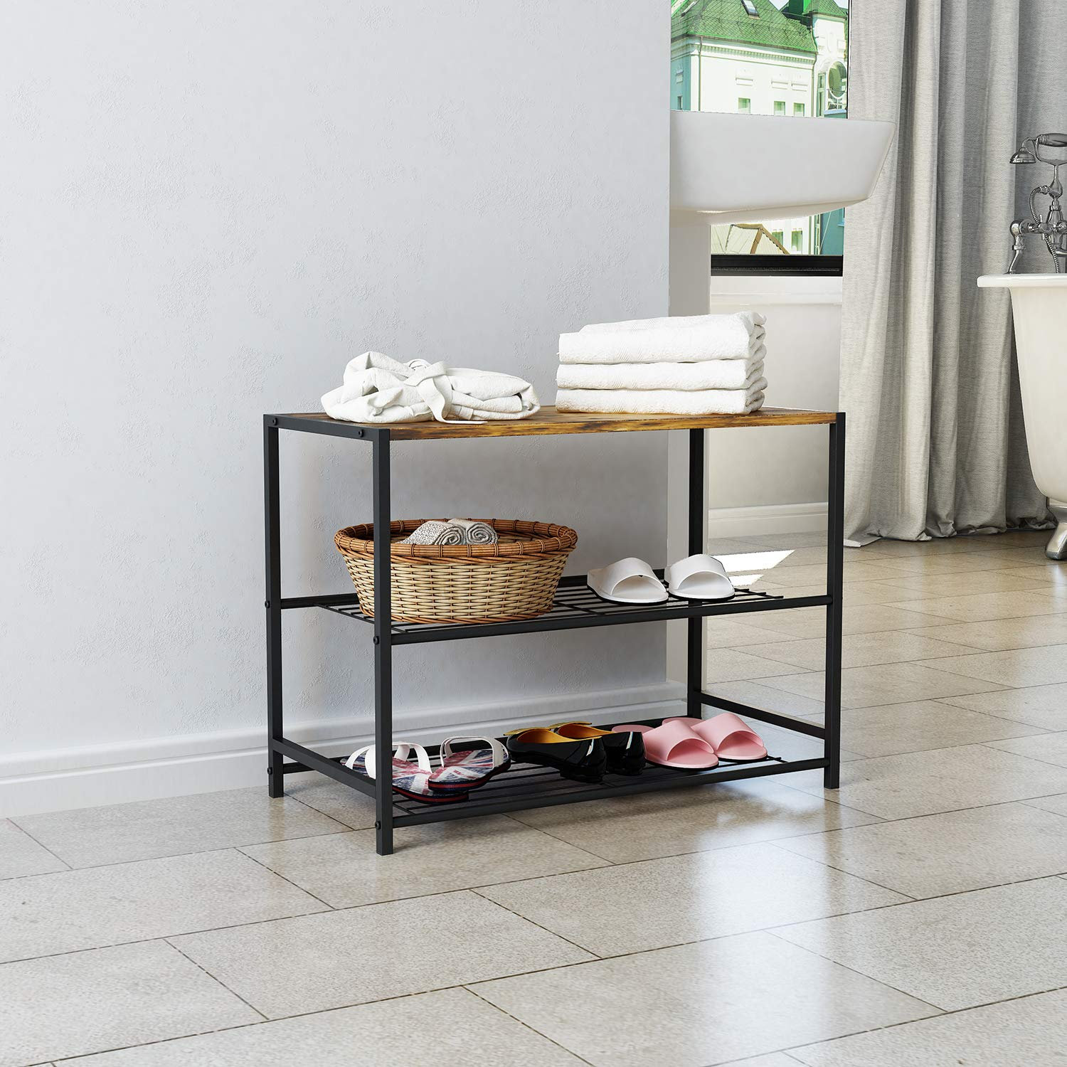 17 Stories Entryway Bench Shoe Rack & Reviews | Wayfair