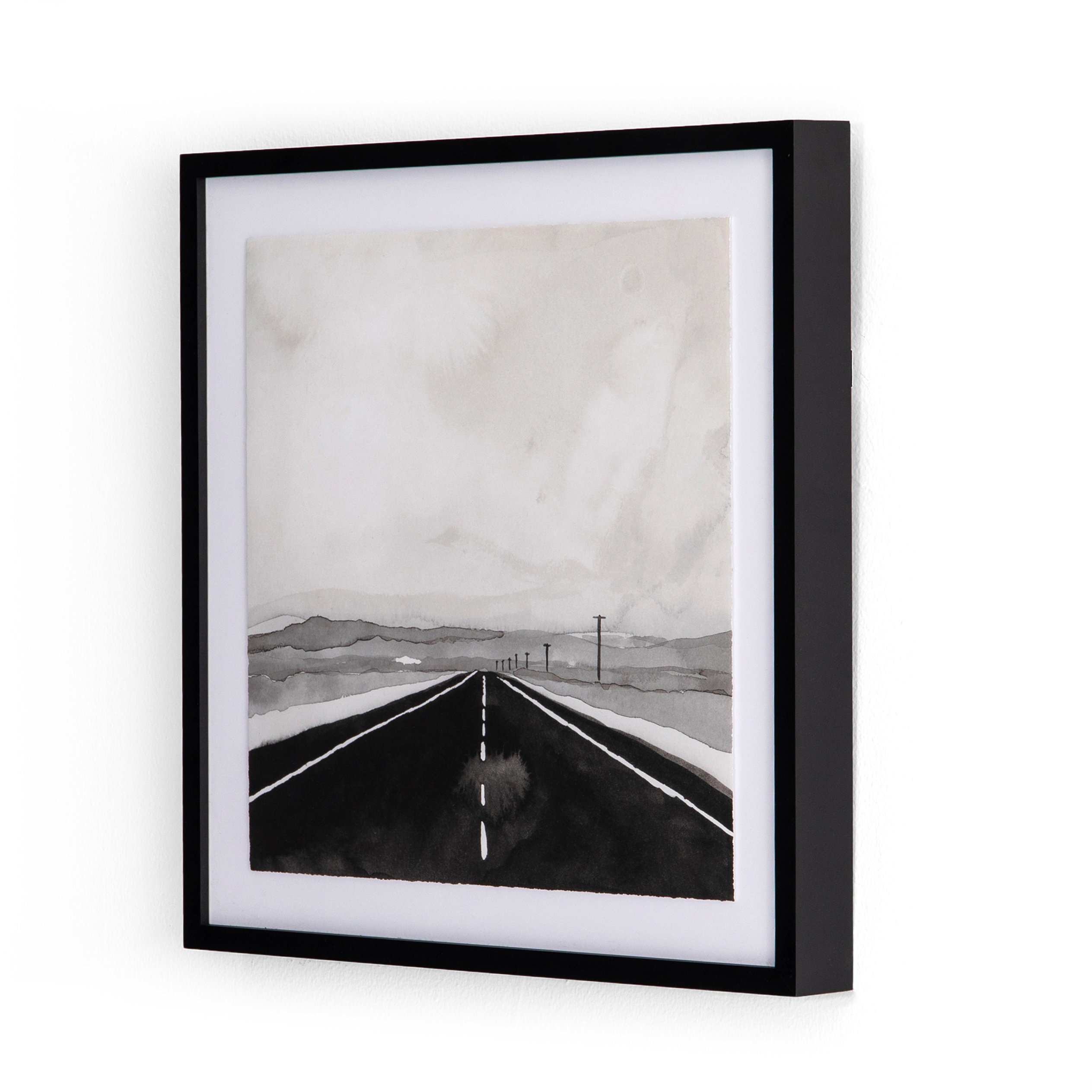 Loon Peak® Cairon Open Road by Kelly Colchin - Floater Frame Painting ...