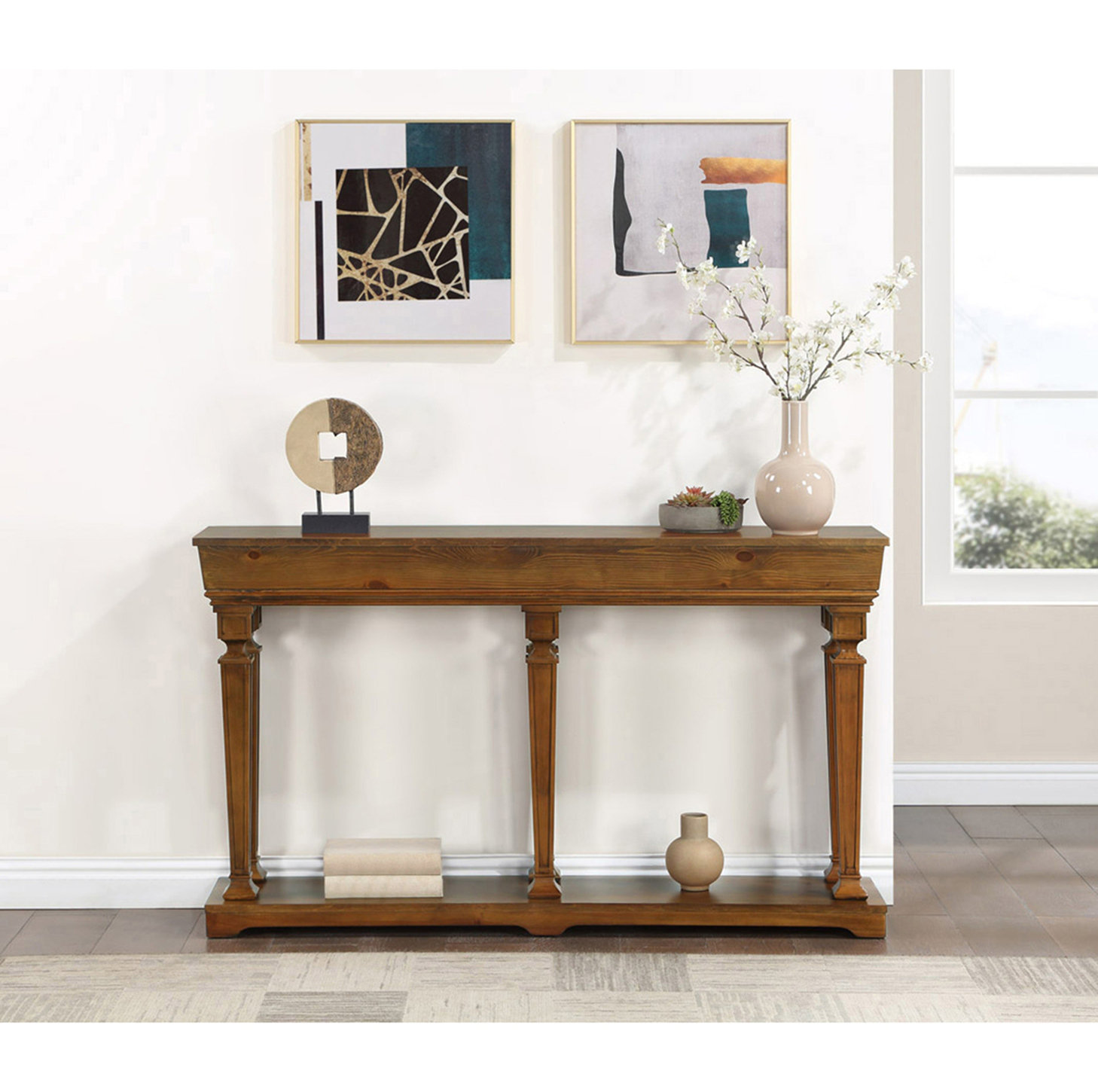 Alcott Hill Console Table With Bottom Shelf - Wayfair Canada