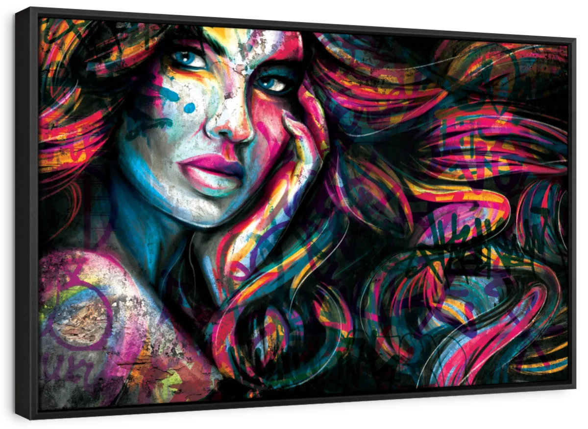 Wildon Home® Edgy Female Portrait Canvas Print | Wayfair