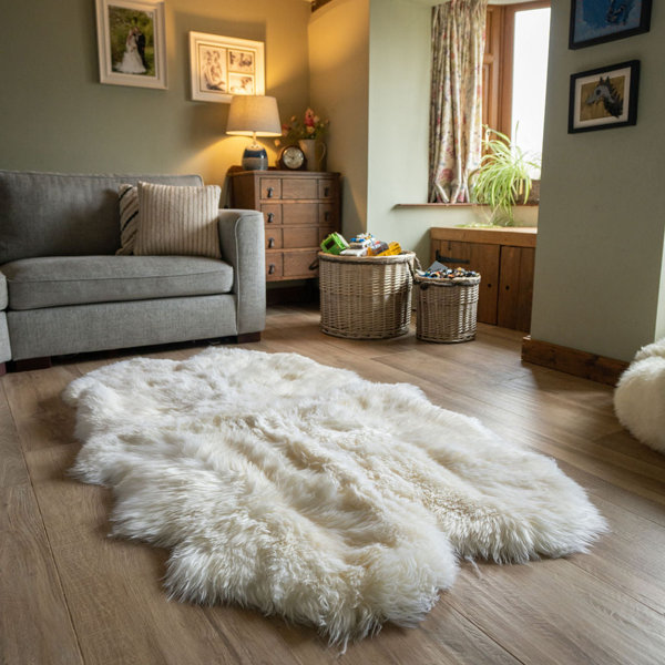 Canora Grey Natural Genuine Large Sheepskin Rug | Wayfair.ie