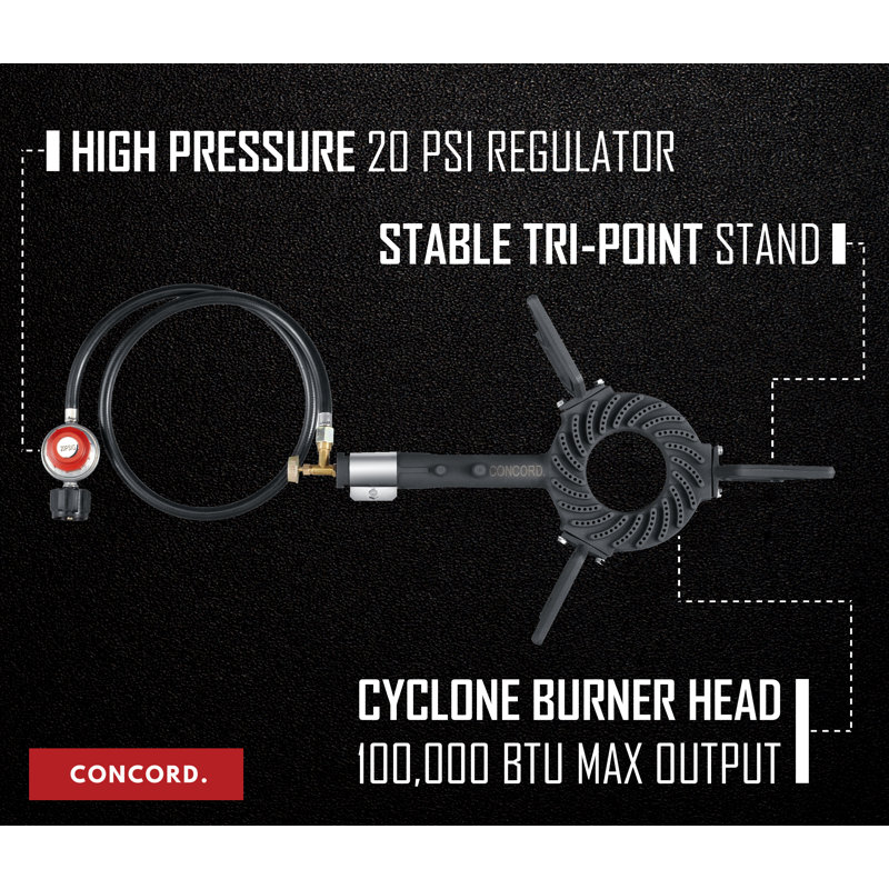 Concord Cookware Single Burner High Pressure Propane Cooking Kit | Wayfair