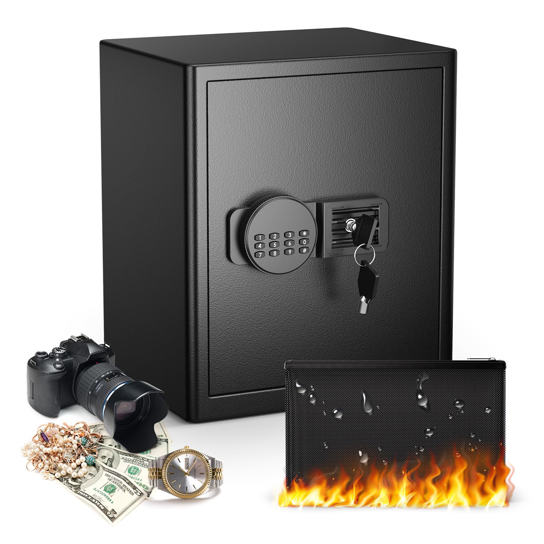 Banchy&Beauty Security Safe with Dual-Lock | Wayfair