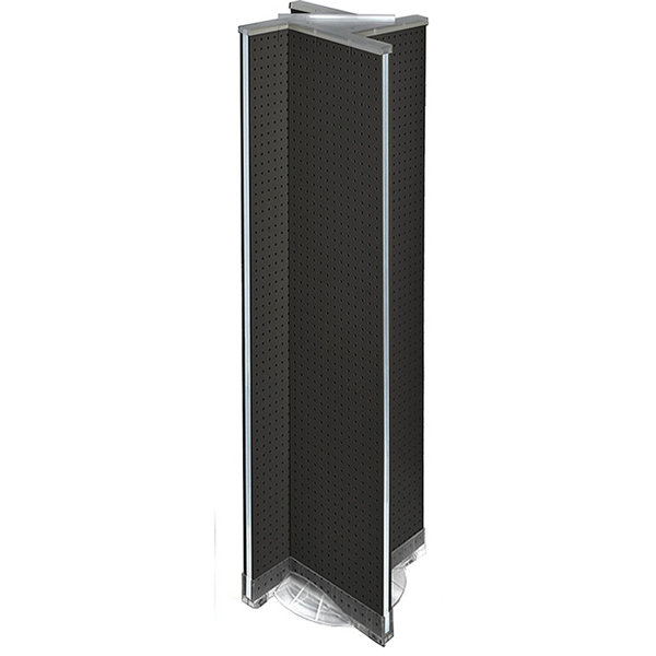 Azar Displays Pinwheel Pegboard Floor Display on Revolving Base ...