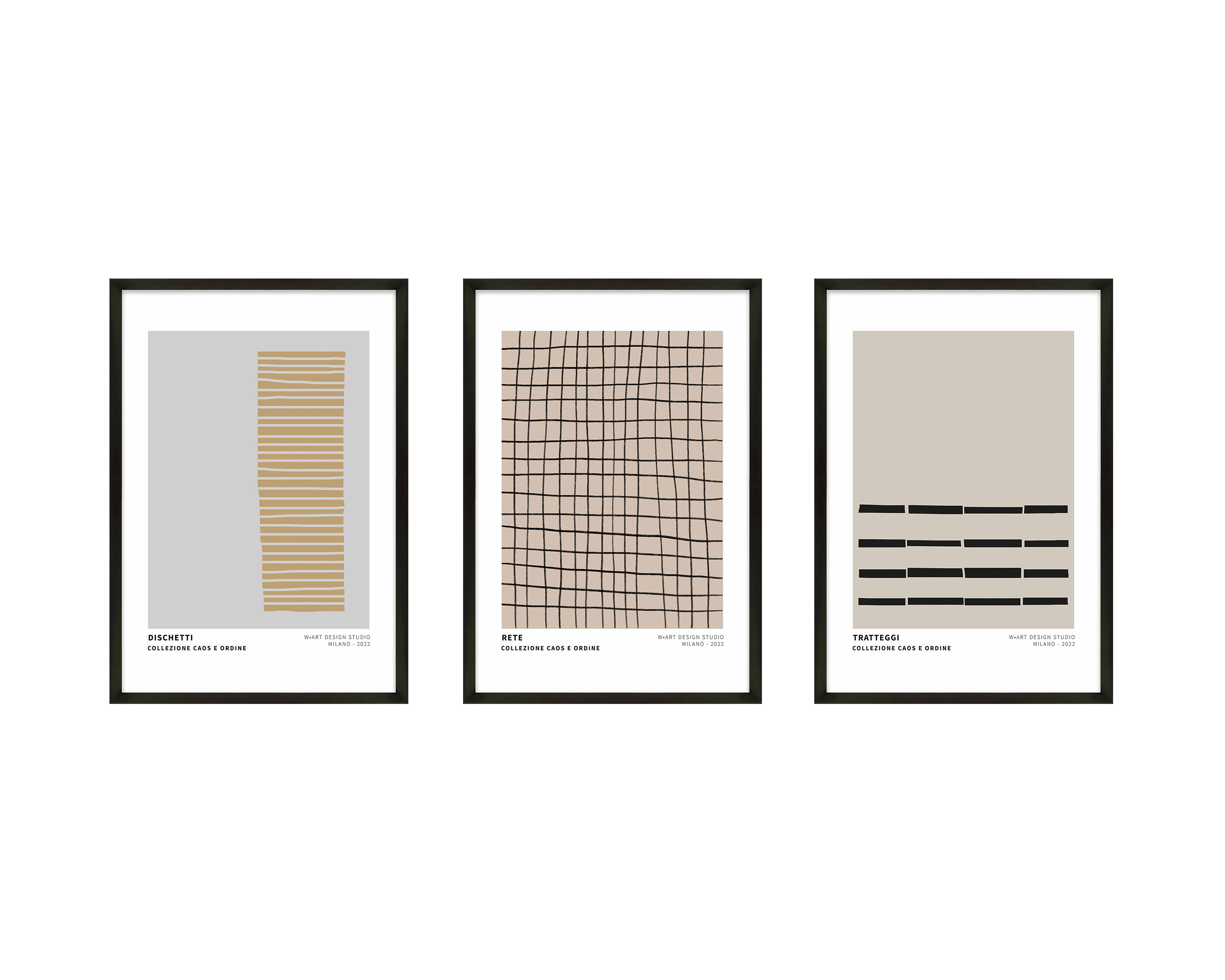 Lipman Art Caos E Ordine 1 by Romina Gadler - 3 Piece Single Structure ...