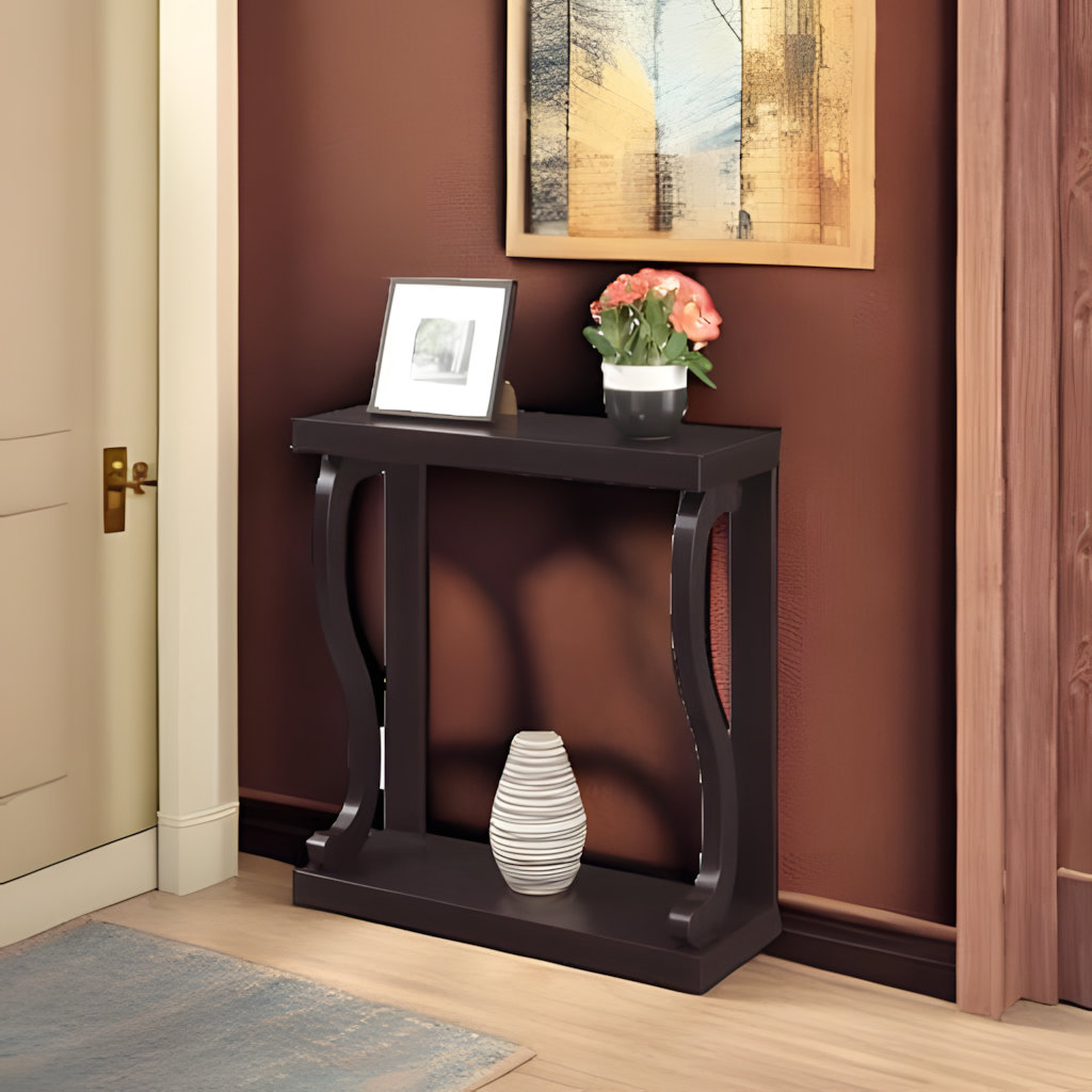 Red Barrel Studio® Console Table With Rich Espresso Finish And Bottom ...
