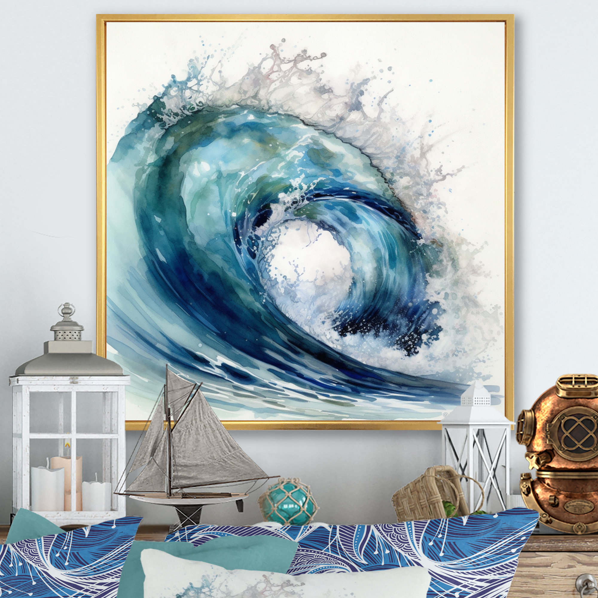 Dovecove Ocean Wave Movement VI " Ocean Wave Movement VI " | Wayfair