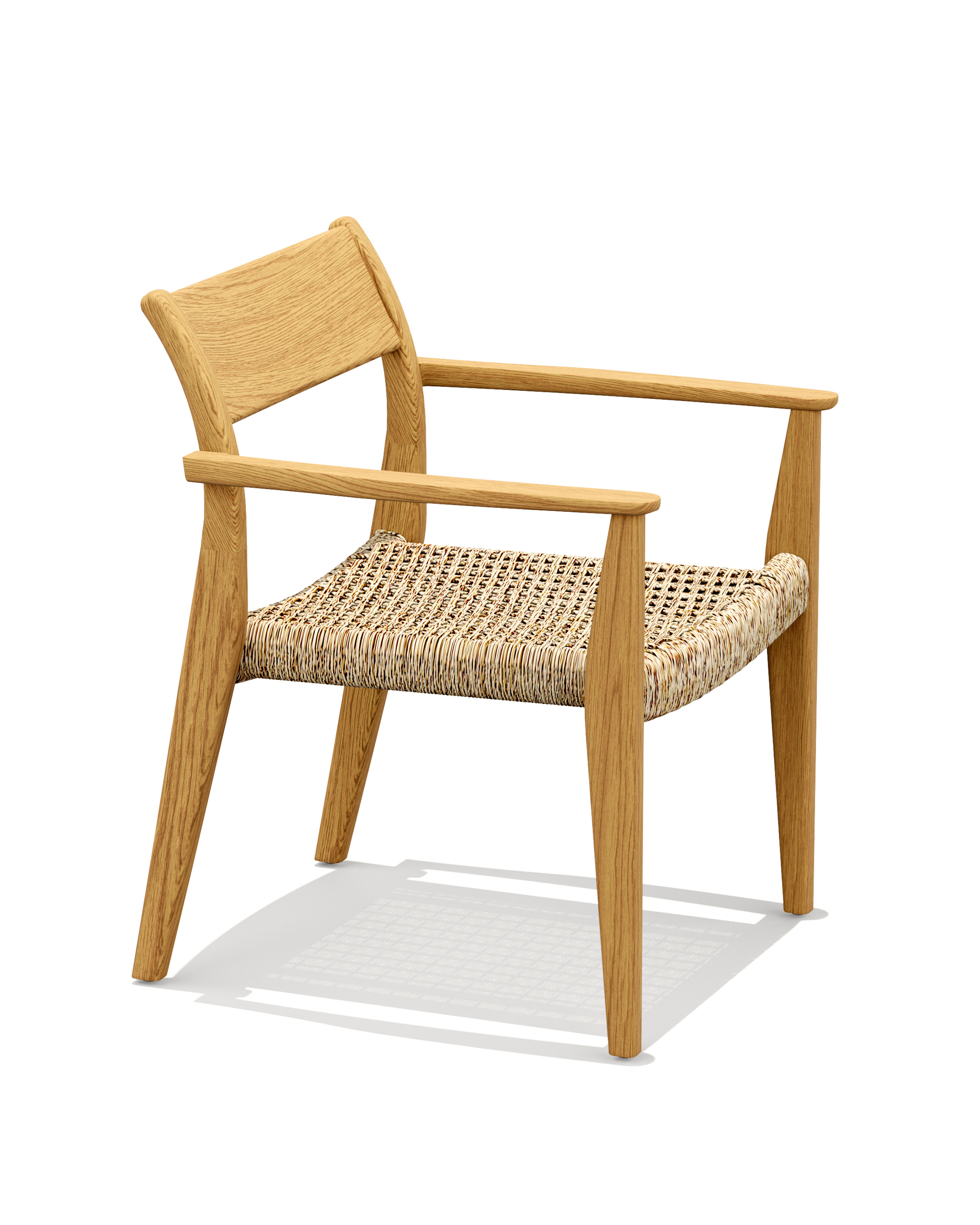 Teak Smith Amilo Outdoor Dining Armchair | Wayfair