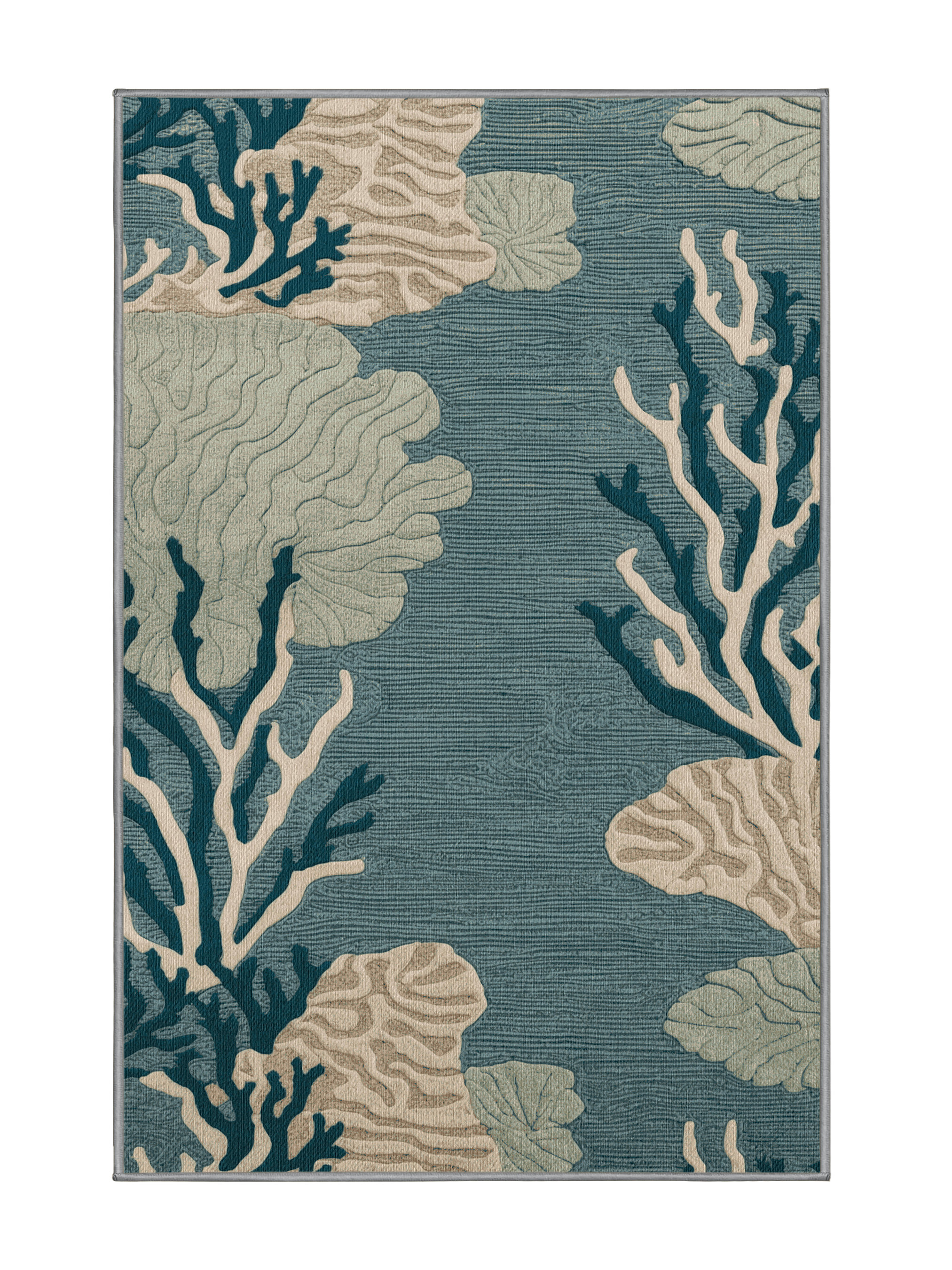 Rosecliff Heights Washable Marine Texture Study Coastal Area Rug | Wayfair
