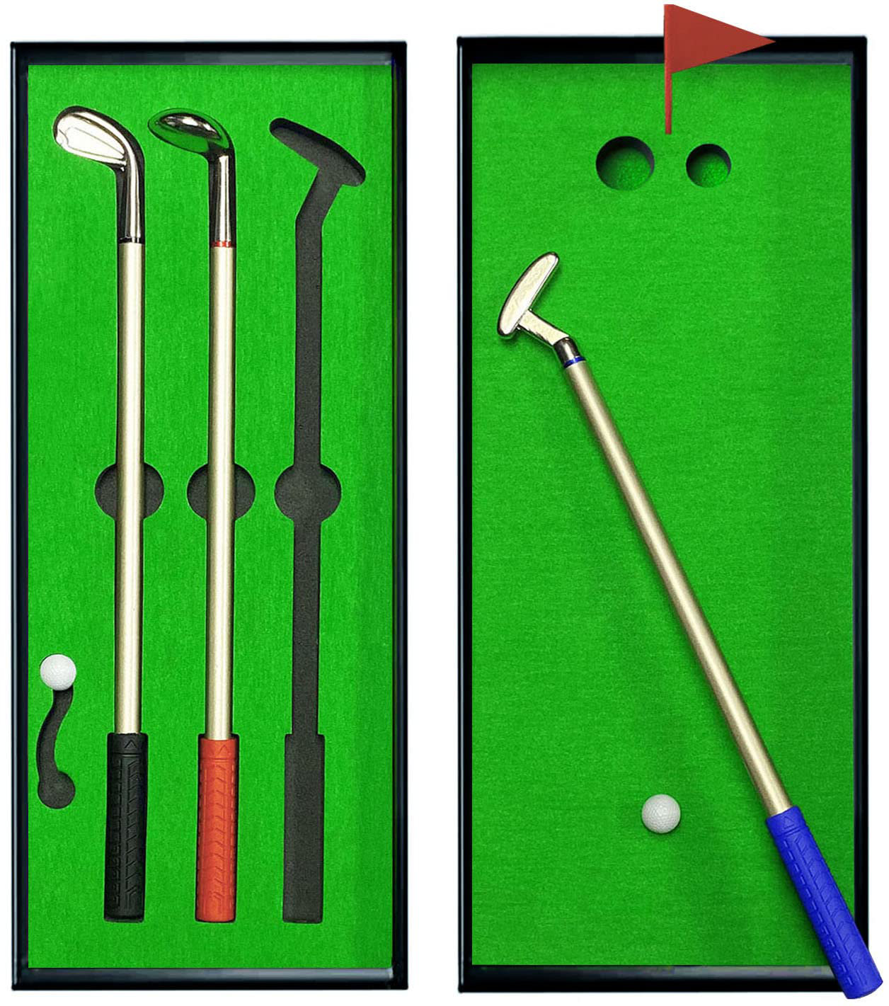 BOJUNTAN Golf Pen Set & Mini Desktop Golf Putting Green Game - Wayfair ...