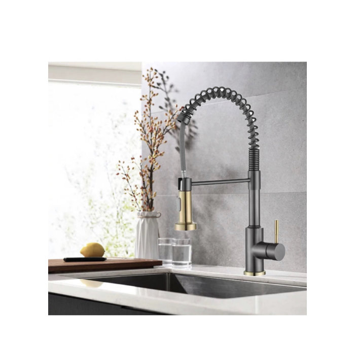 AvaMalis A|M Aquea Pull Out Touch Kitchen Faucet | Wayfair