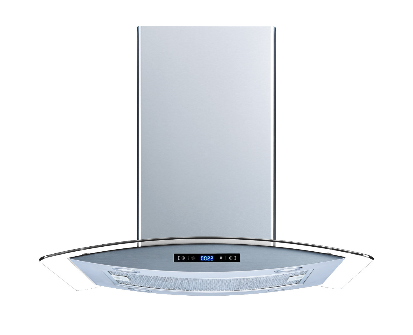 Winflo H102B Series 30" 600 CFM Convertible Island Range Hood in ...