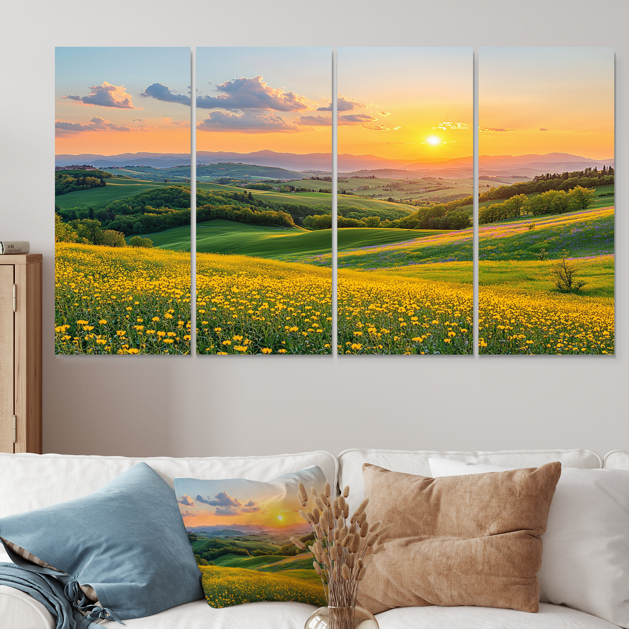 Millwood Pines Countryside Rolling Hills At Golden Hour I - Countryside ...