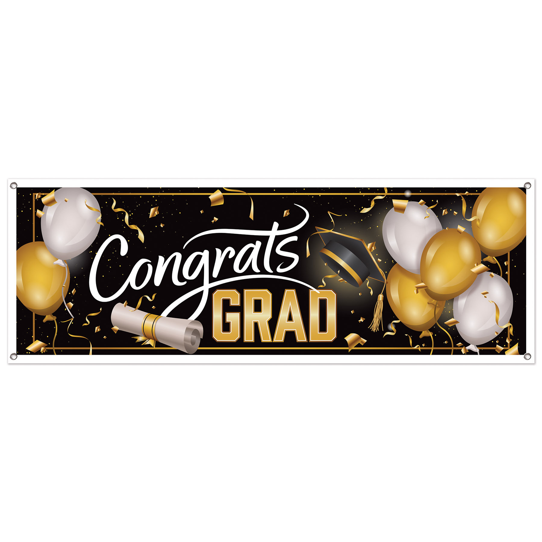 Beistle Congrats Grad Sign Banner | Wayfair
