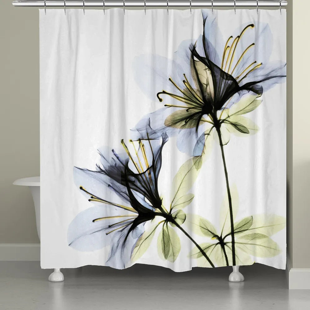 Ebern Designs Persich Azalea X-Ray Shower Curtain | Wayfair