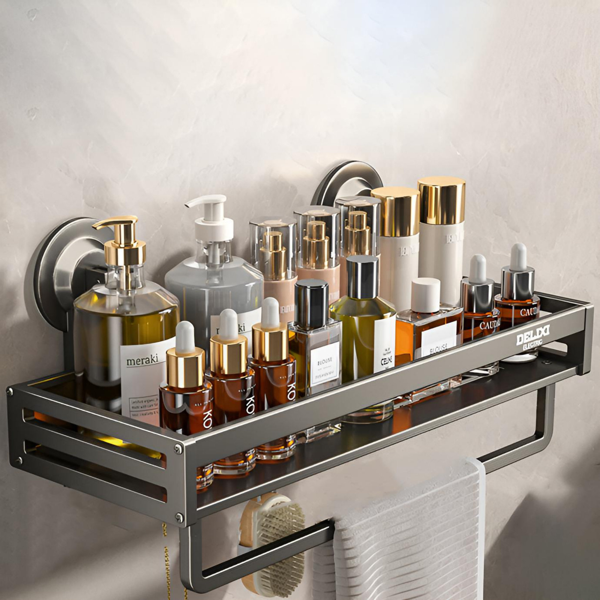 Latitude Run® No Punching, Strong Suction, Bathroom Suction Cup Storage ...