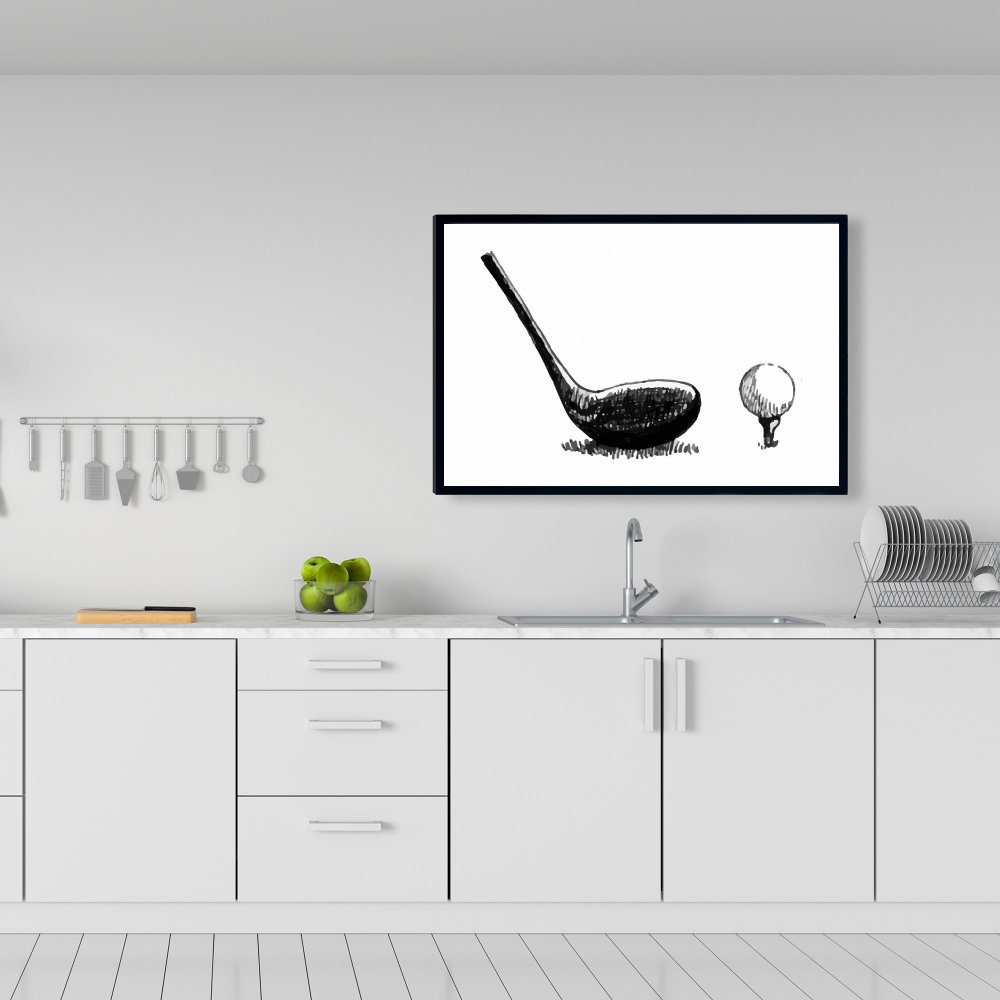 Begin Edition International Inc. " Illustration Of A Golf Club Bw " on ...