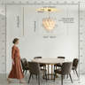 Mercer41 Artisanal Glass Multi-Layer Pendant Light - Vintage Mid ...