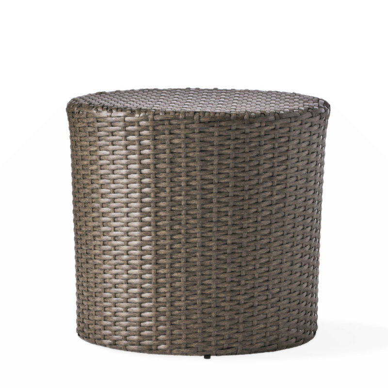 Ebern Designs Dorcheer Wicker Side Table | Wayfair