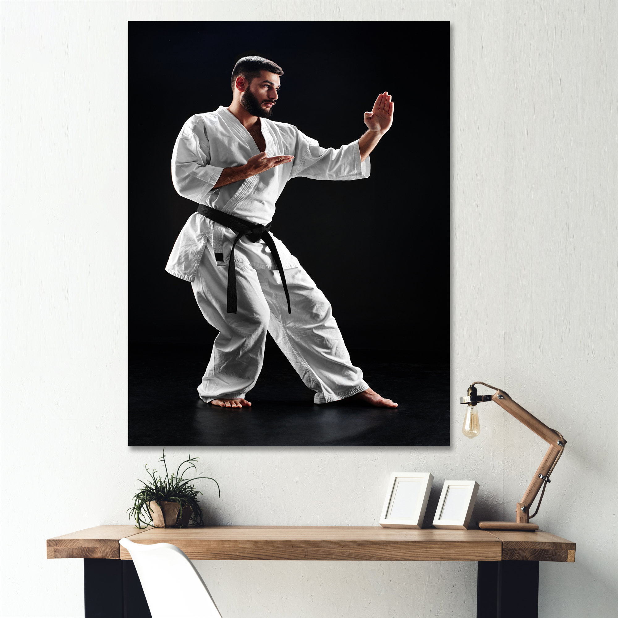 Latitude Run® Martial Arts Combat Warrior I - Martial Arts Canvas Wall ...