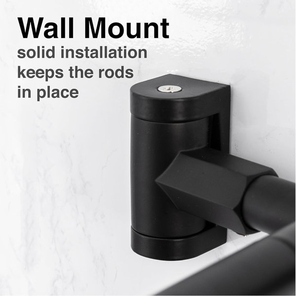 MCKINNON HOME FURNISHINGS, INC. Double Curved Shower Rod, Metal ...