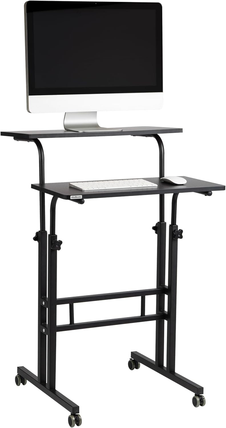 Ebern Designs Standing Desk, Adjustable Height, Computer Desk, Laptop ...