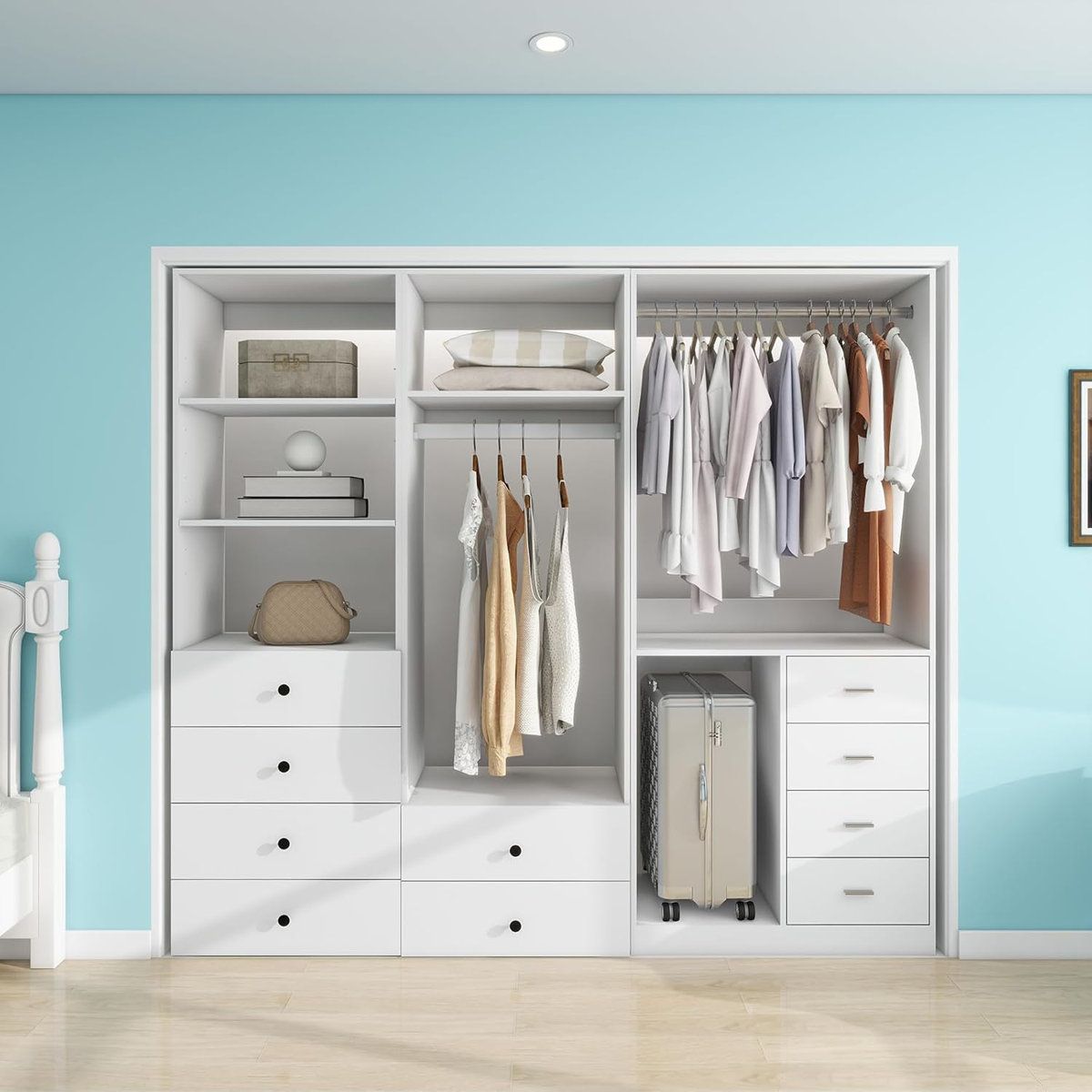 Latitude Run® Built in Closet Organizer Systems: Walk-in Closet ...