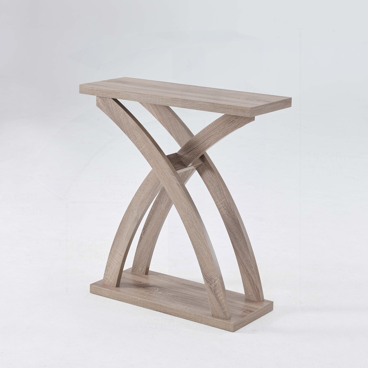 Gracie Oaks Graceful Console Table with Curved Legs for Hallway and ...