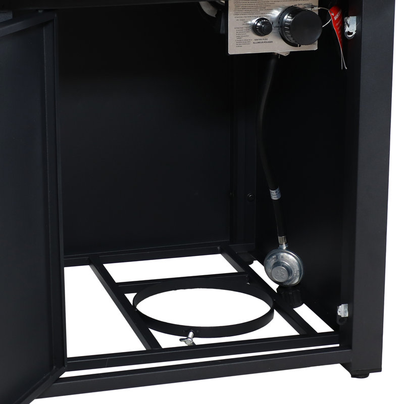 Sol 72 Outdoor™ Maribelle Lava Rock Stone Propane Gas Fire Pit Table ...