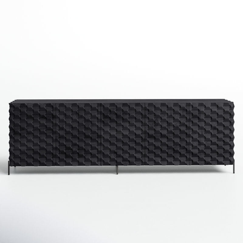 AllModern Elsa Solid Wood TV Stand for TVs up to 88" & Reviews | Wayfair