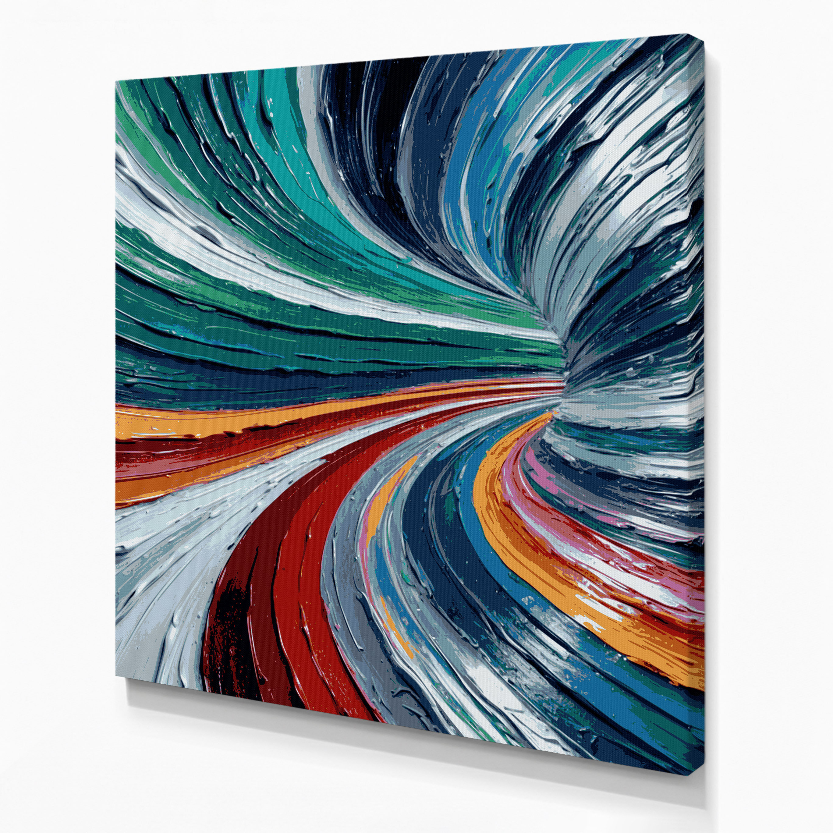 Brayden Studio® SciFi Electromagnetic spectrum bands Gray Canvas Wall ...